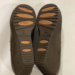 Tsubo | Shoes | Tsubo Ladies Brown Leather Wedge Shoe With Velcro Close ...